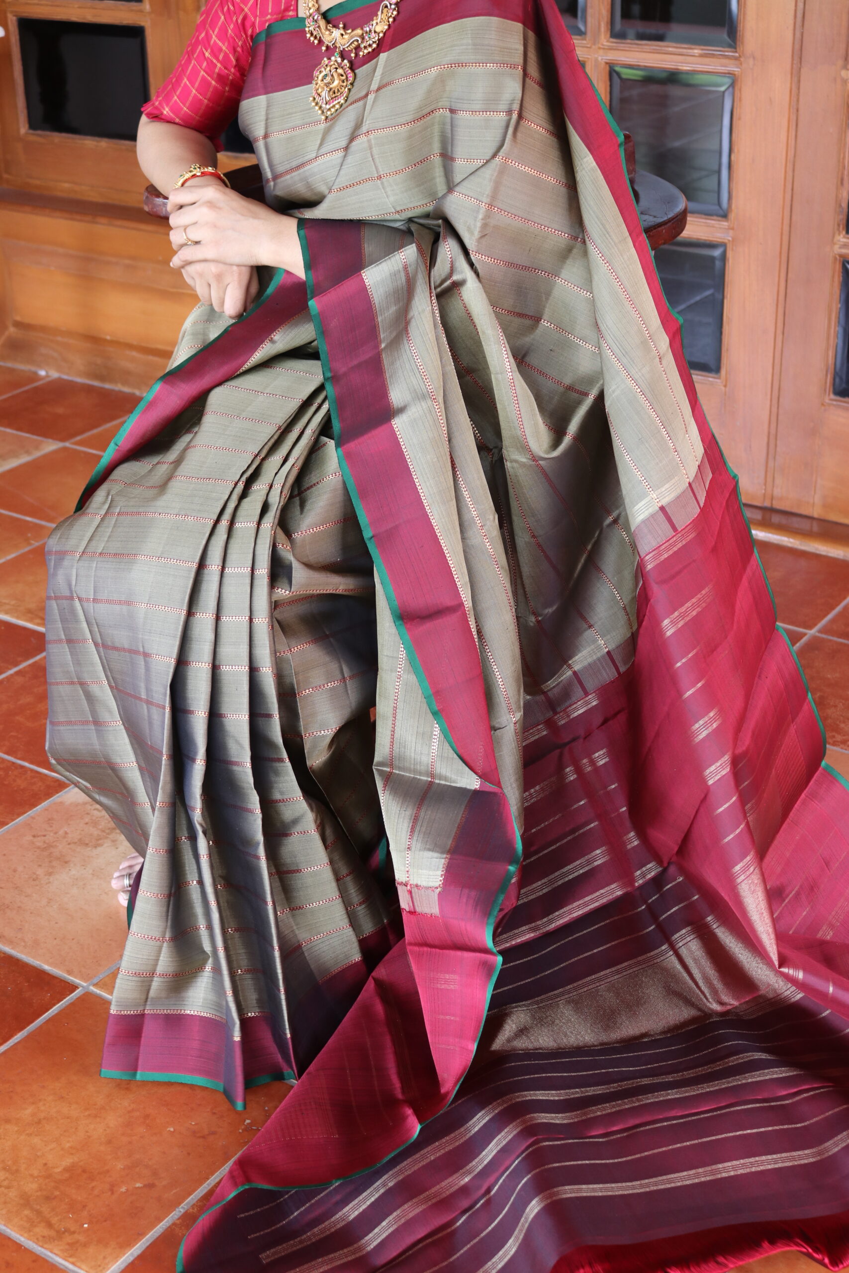 Mullai-Kanjivaram Sarees - Label Agai