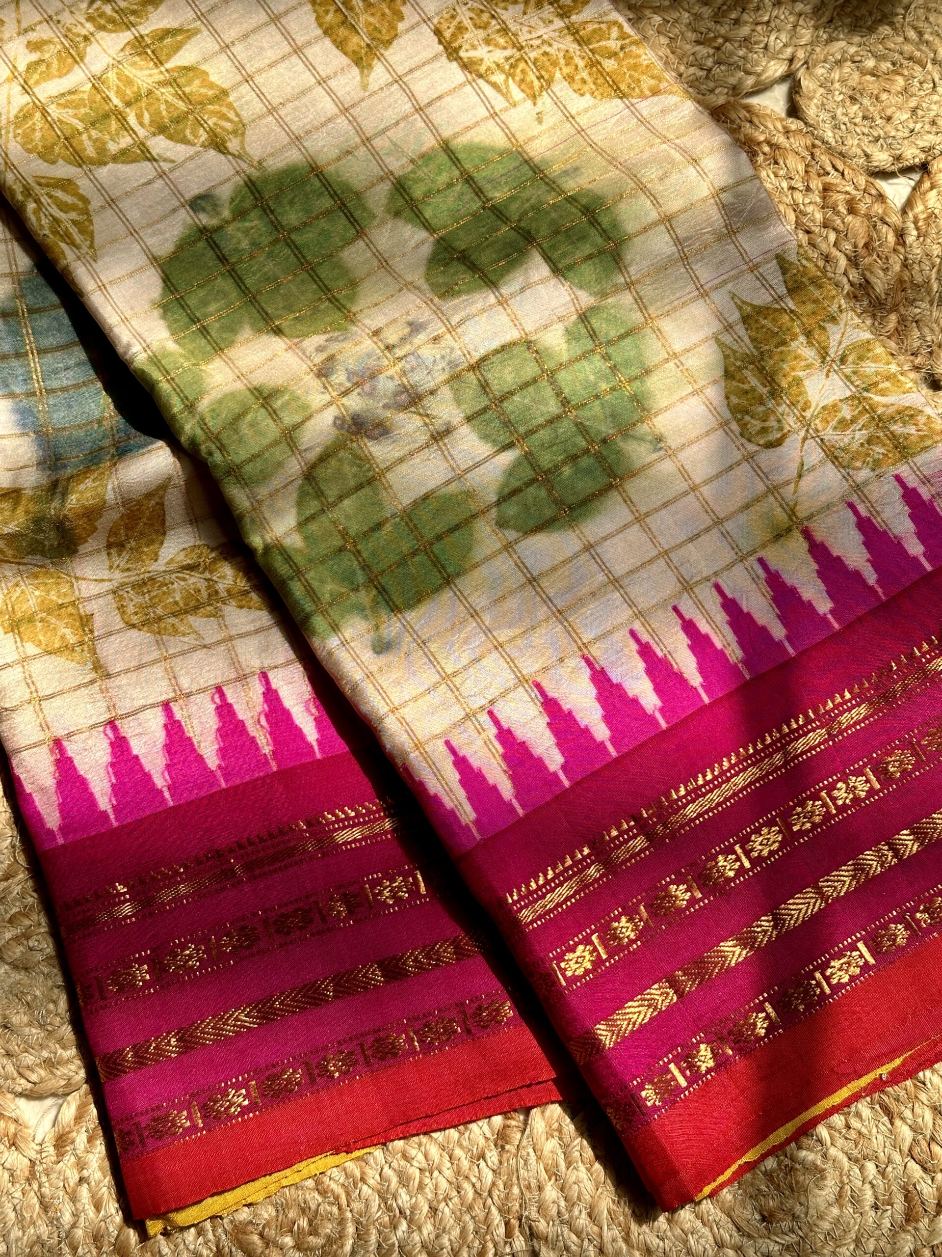 Nira-Eco printed Silk sarees - Label Agai