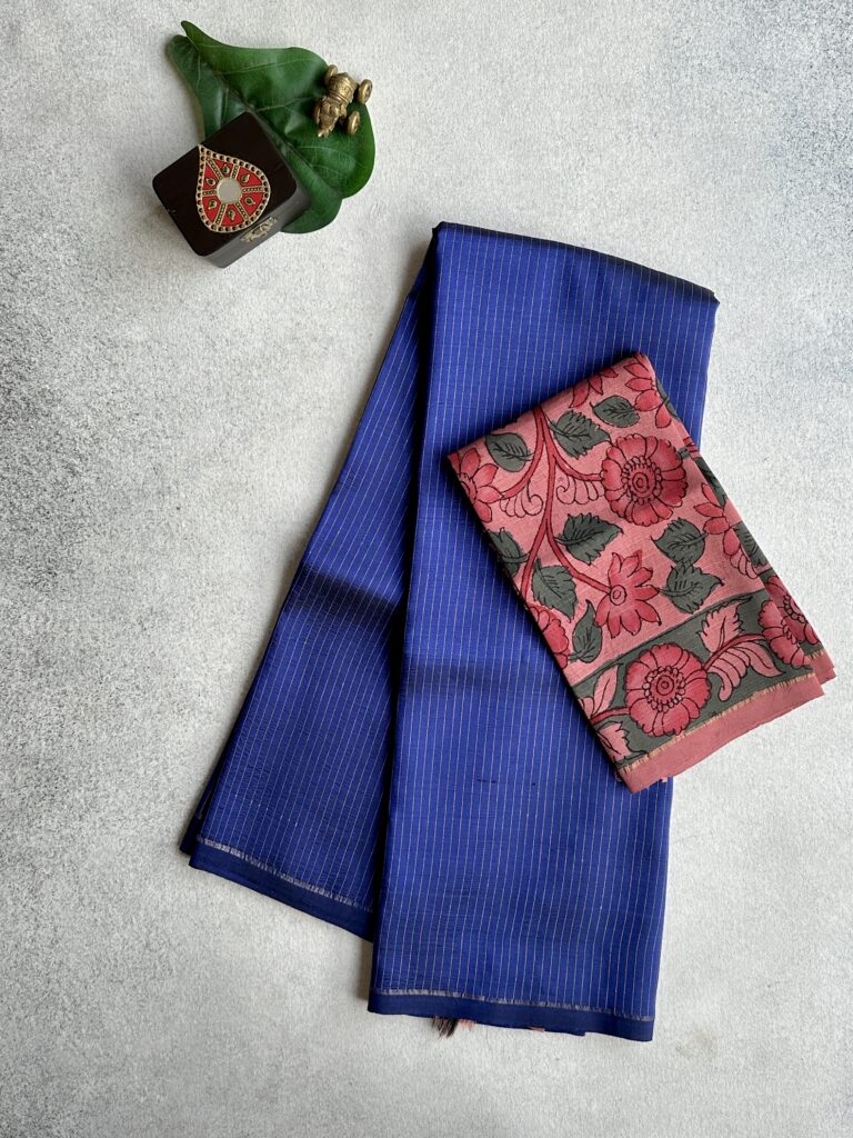 Oviyam- Kalamkari kanjivaram silk - Label Agai